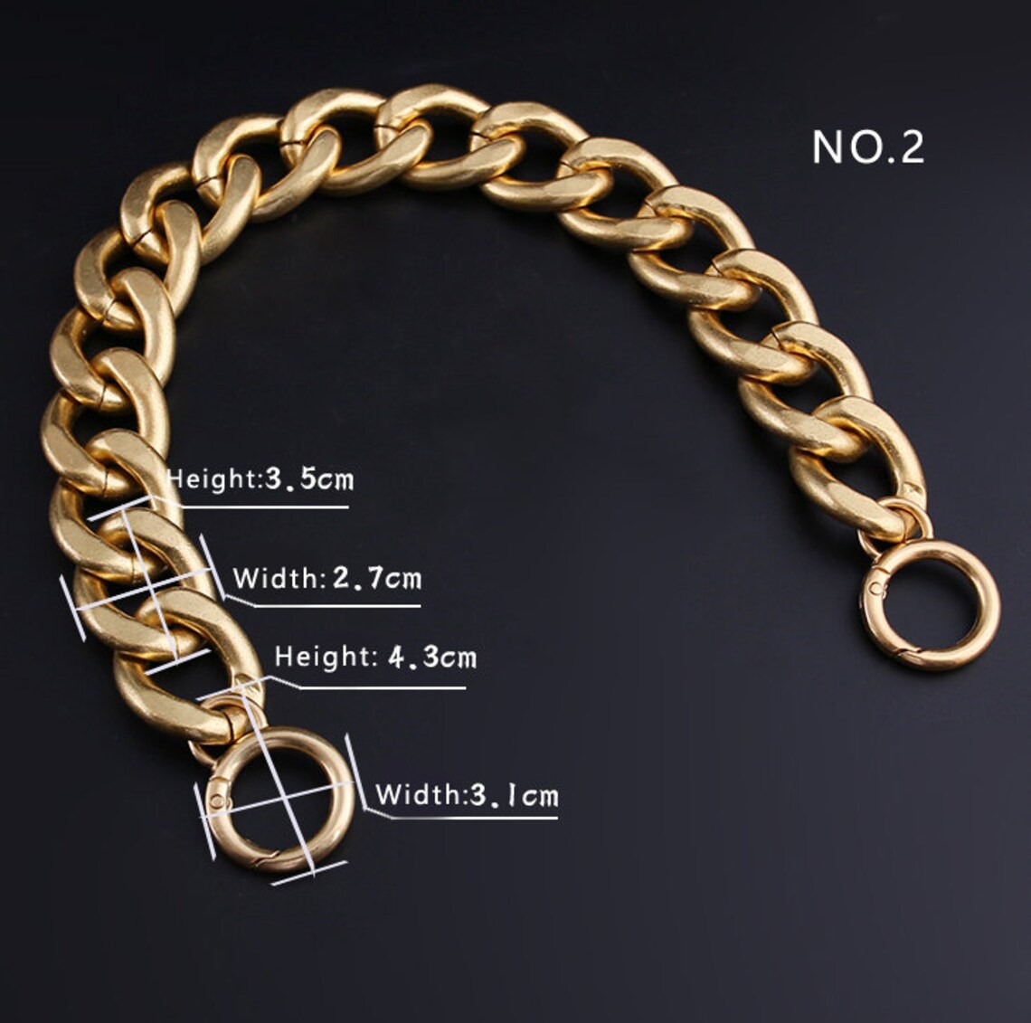 27mm Old Gold High Quality Purse Chain Strapalloy and Iron - Etsy