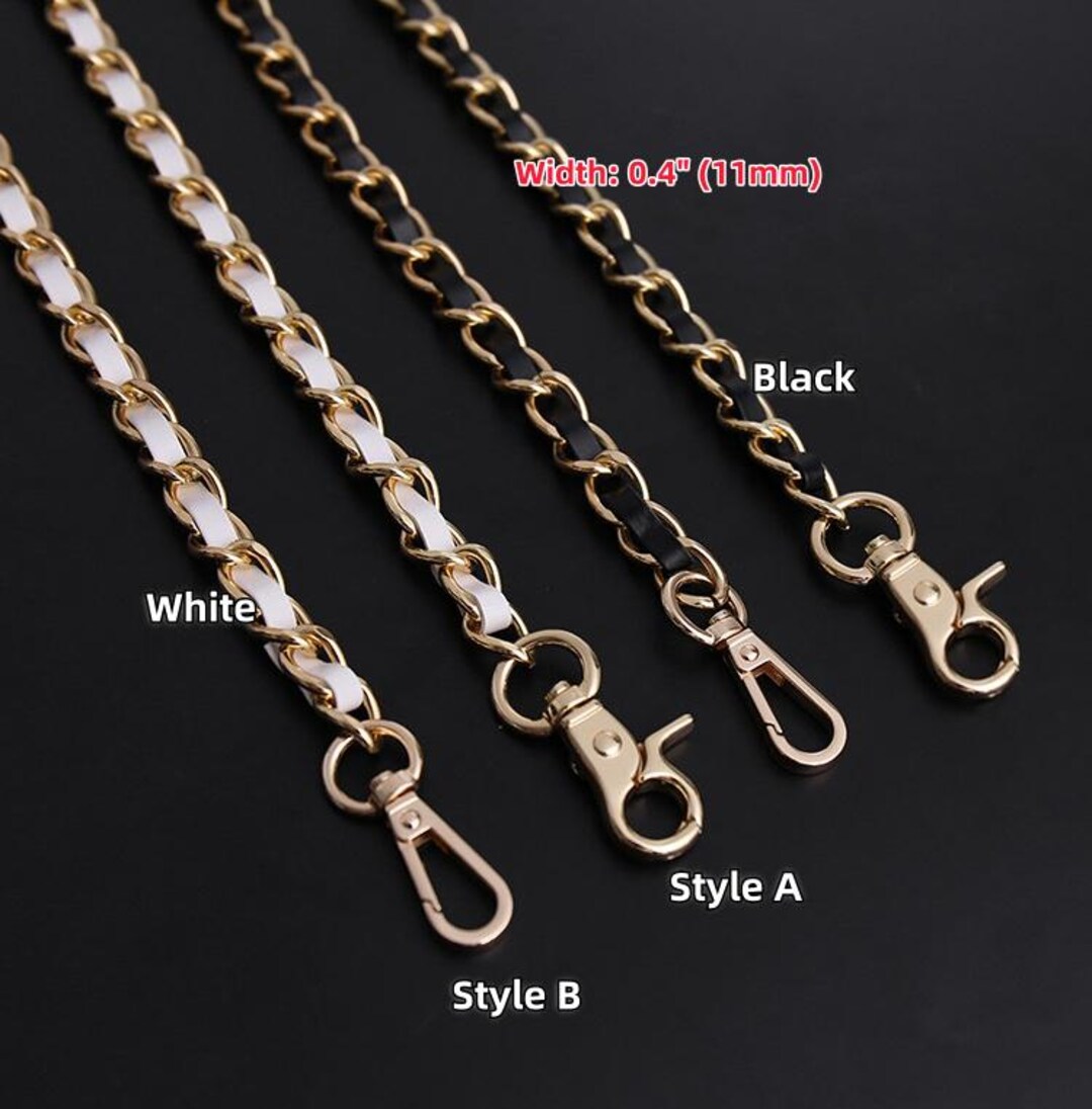 11mm Gold Plated High Quality Purse Chain,alloy and Leather, Metal ...