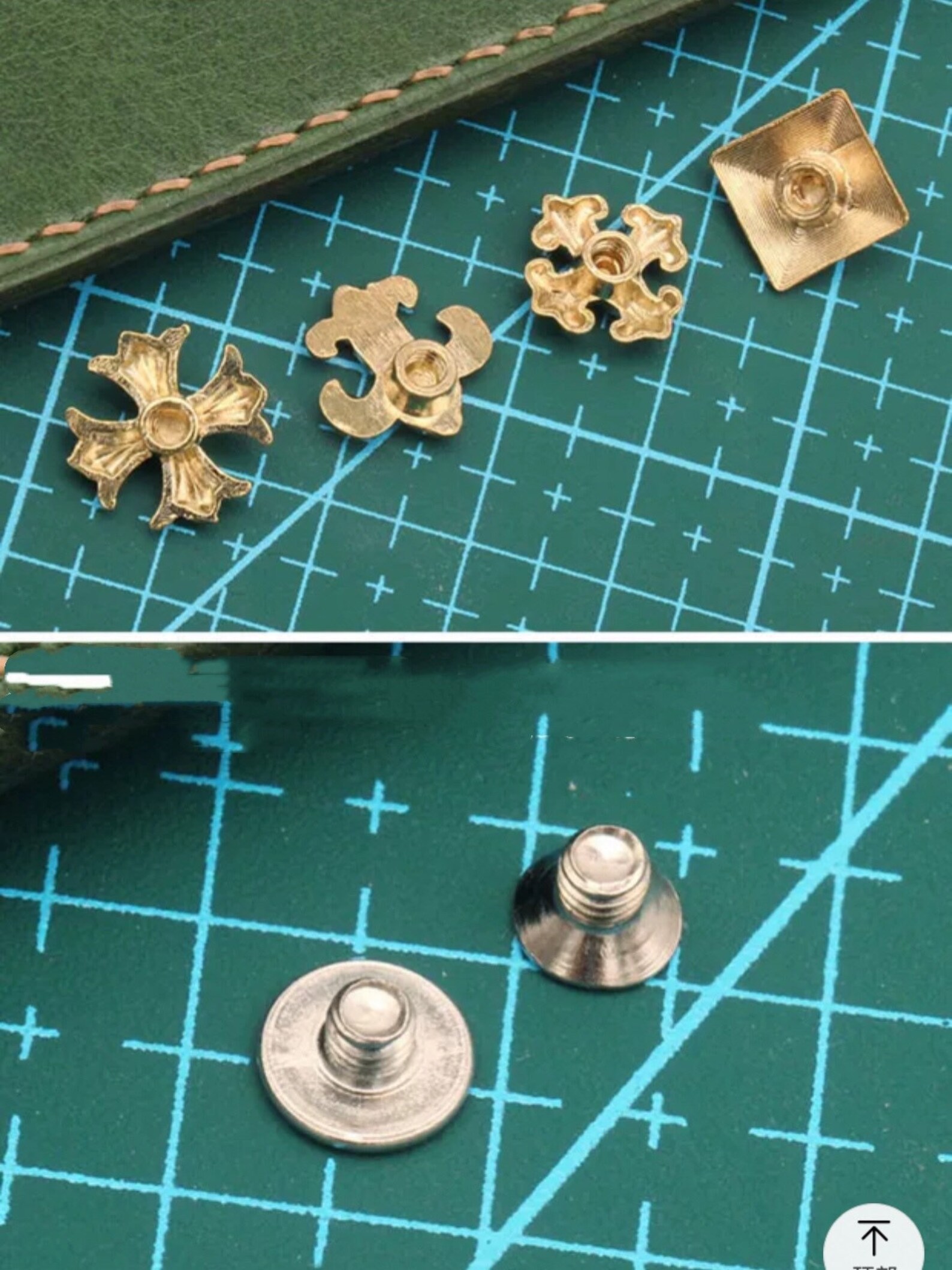 PACK of 3 Cross Rivets Studs Leather Studs Leather Craft - Etsy