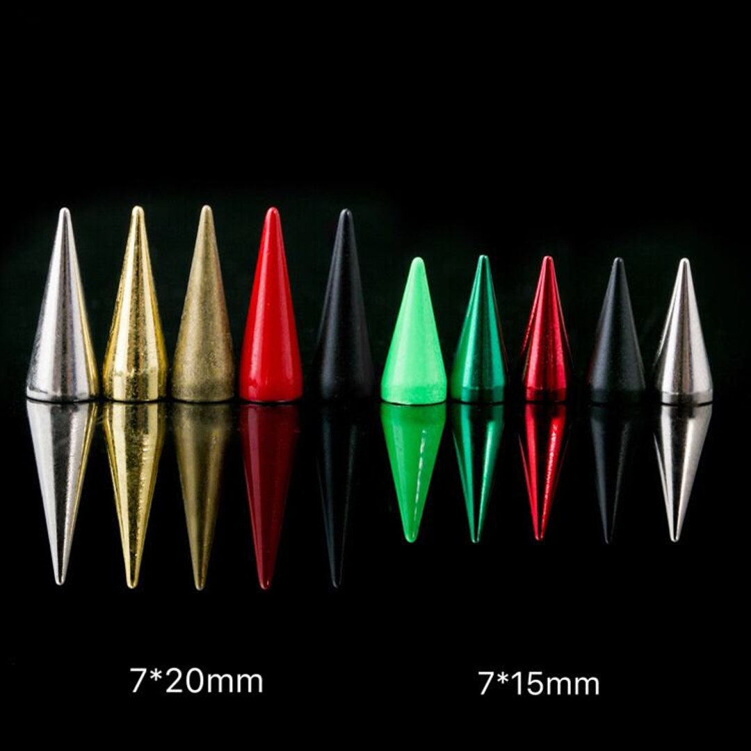 PACK of 5 Metal Spikes Purple Bullet Rivets Studs Leather - Etsy