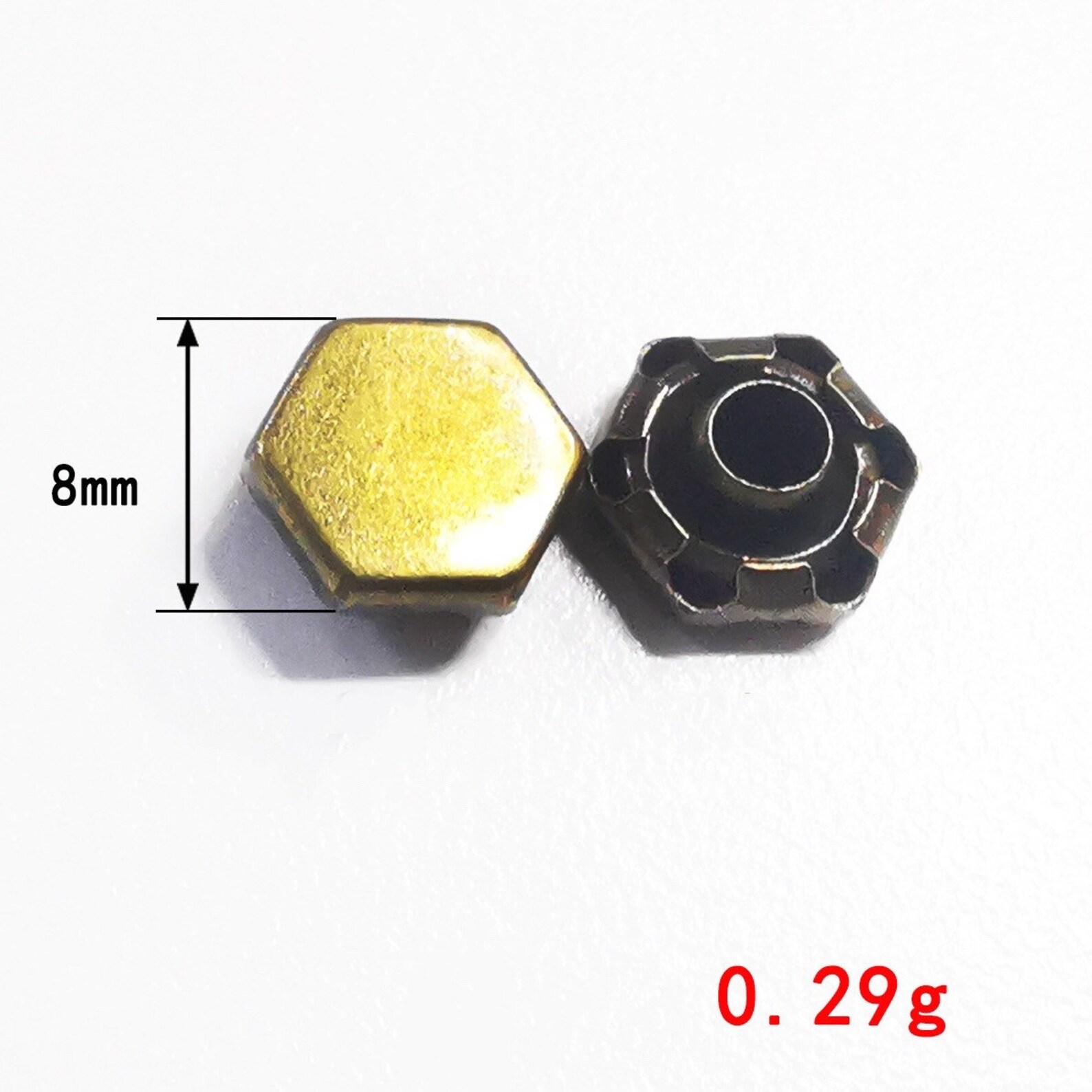 PACK of 10 Metal Brass Hexagon Rivets Studs Leather Studs | Etsy