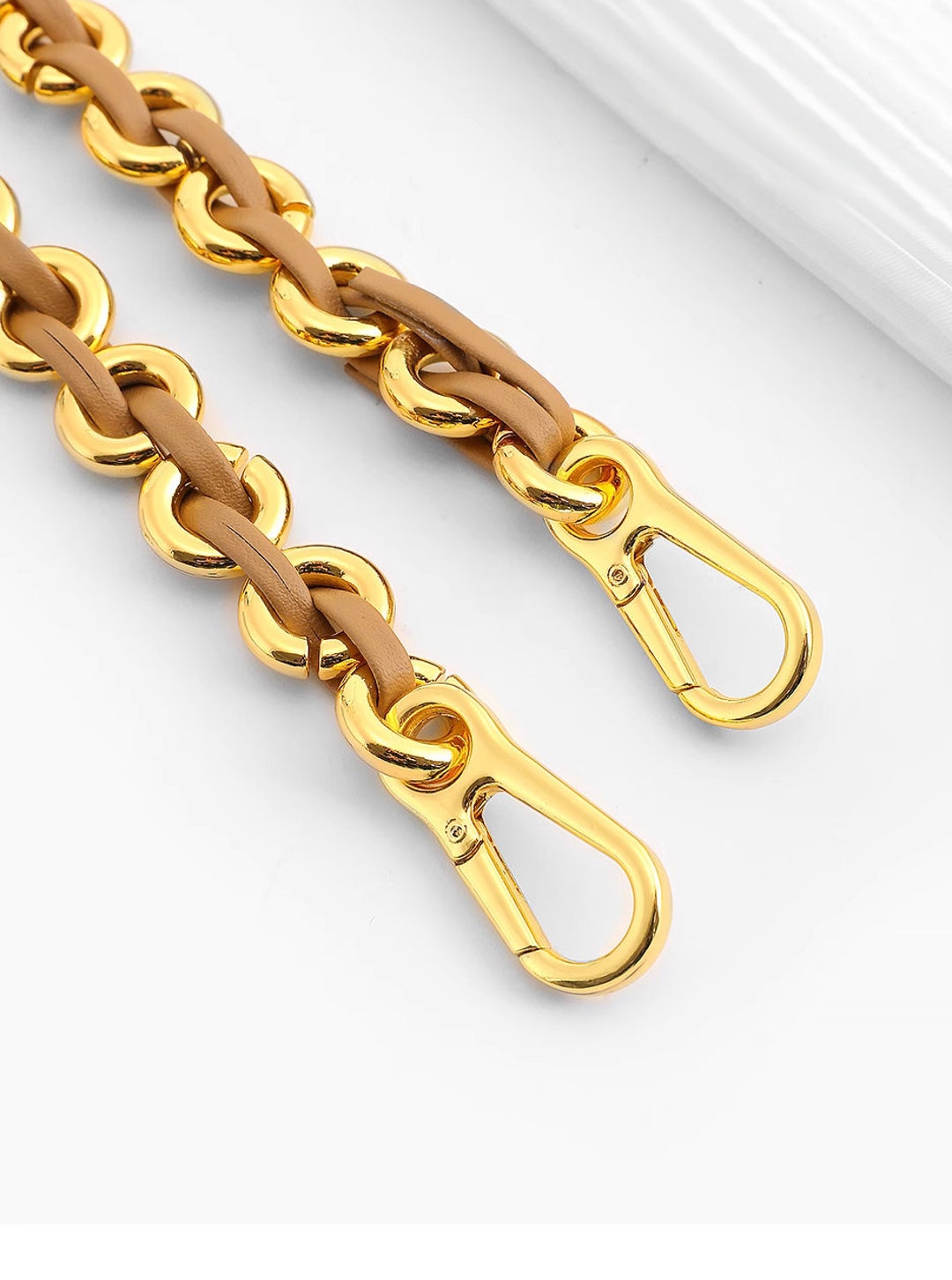 15 Mm 24K Gold/silver Plated High Quality Purse Chain,copper and ...