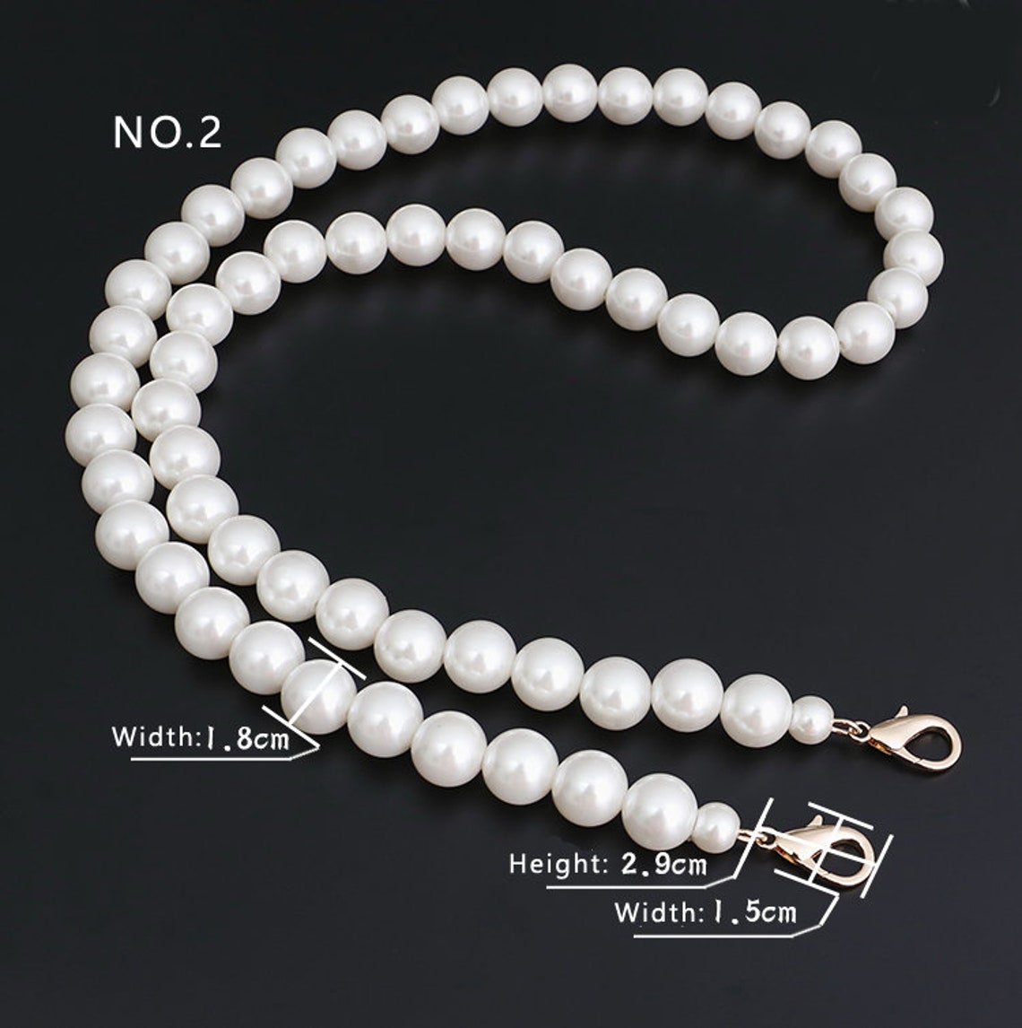 Pearl Acrylic High Quality Purse Chain Metal Shoulder Handbag | Etsy