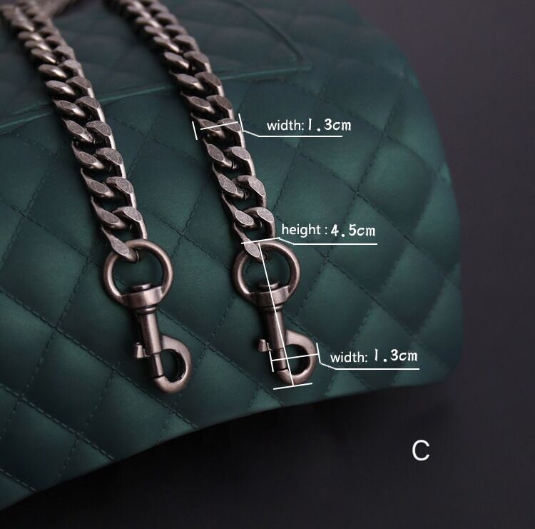 13mm Dark Silver High Quality Aluminum Purse Chain Strapmetal | Etsy