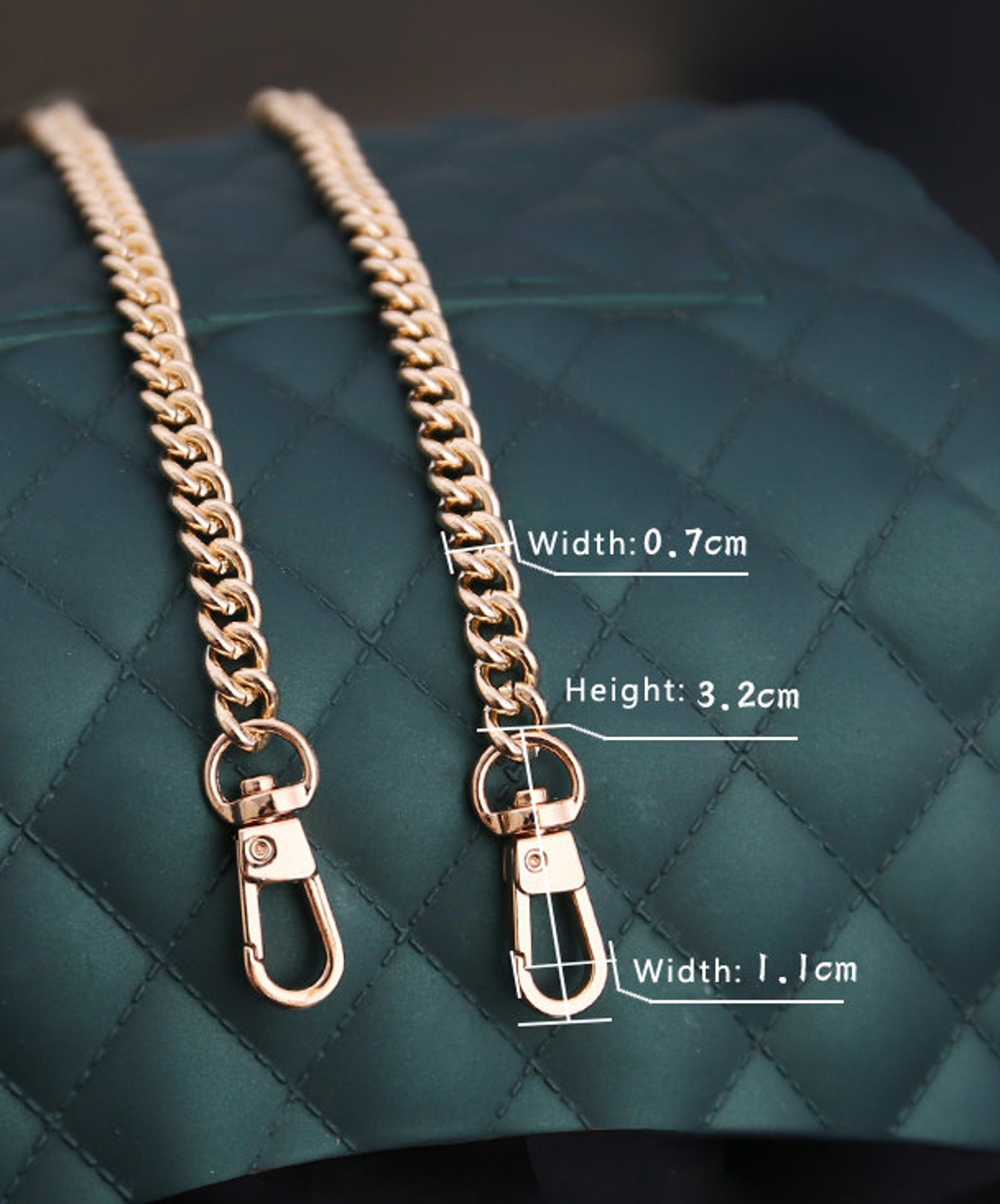 5 Color,7mm High Quality Purse Chain Strap,alloy and Iron, Metal ...