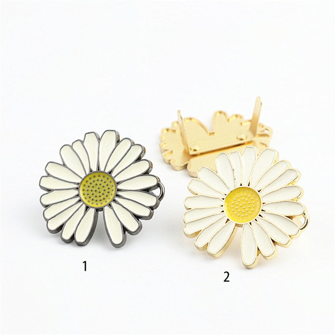 PACK of 10 Metal Gold Daisy Rivets Studs Leather Studs Leather Craft ...