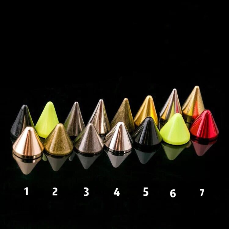 PACK of 5 Metal Spikes Purple Bullet Rivets Studs Leather | Etsy