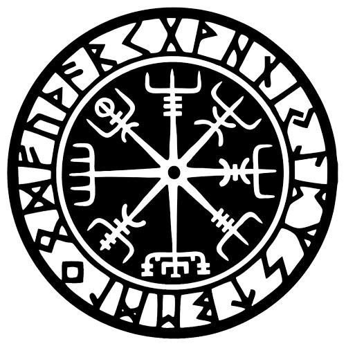 Viking Compass Vegvisir Symbol Nordic SVG Psd DFX Gif EPS Jpg Png Ai ...