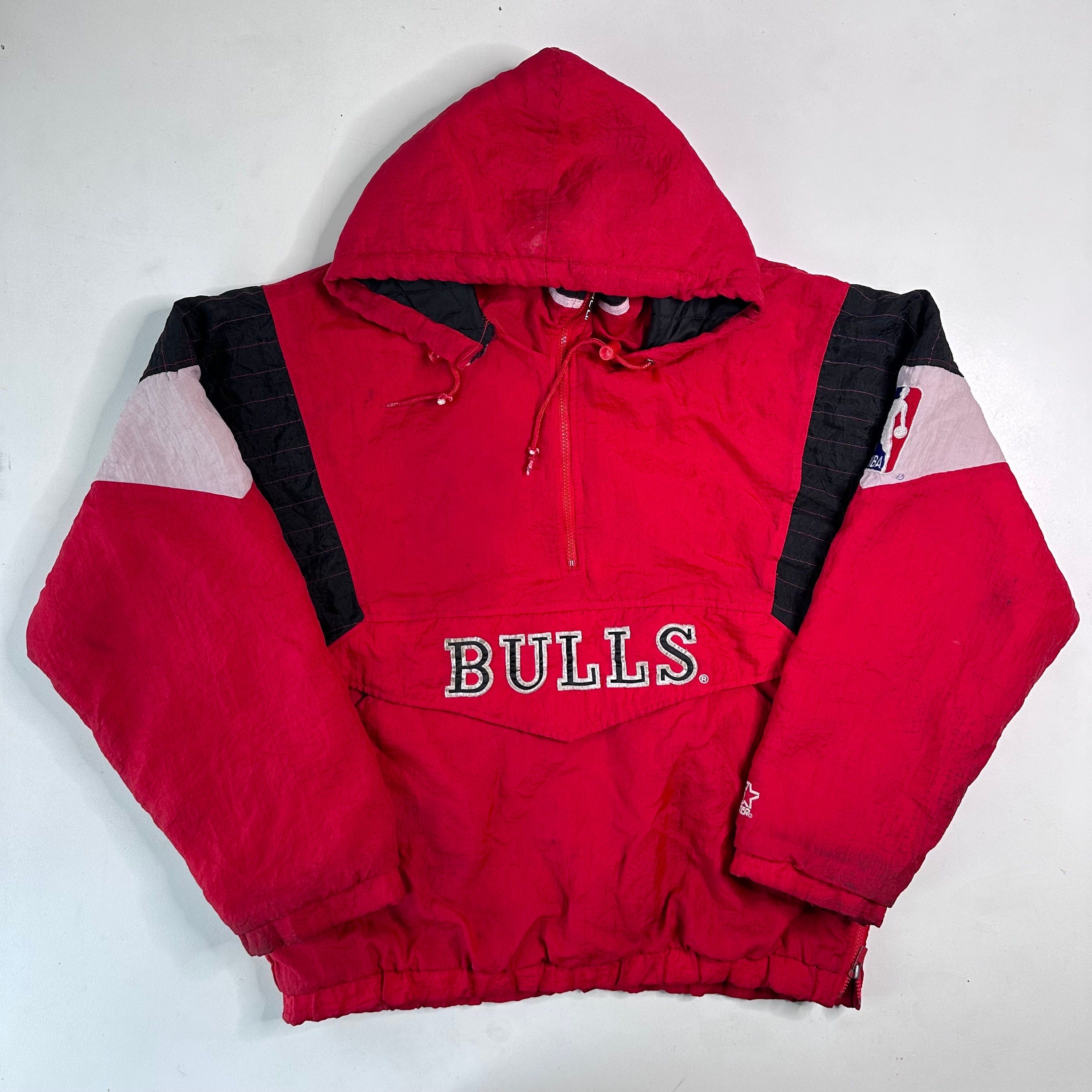 90's Chicago Bulls Starter NBA Basketball Jacket Sz L (A1036 90's Chicago Bulls Starter NBA Basketball Jacket Sz L (A1036