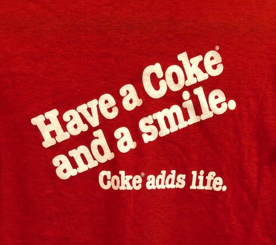 80s Coca-cola Hebrew Script T-shirt Mens Medium | Etsy