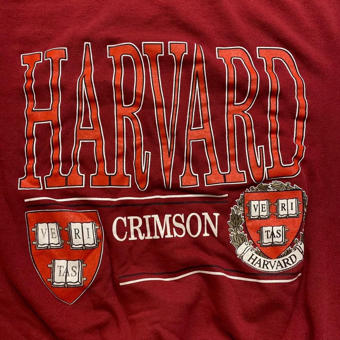 90's Harvard Crewneck Sweater Large (A4372) - Etsy
