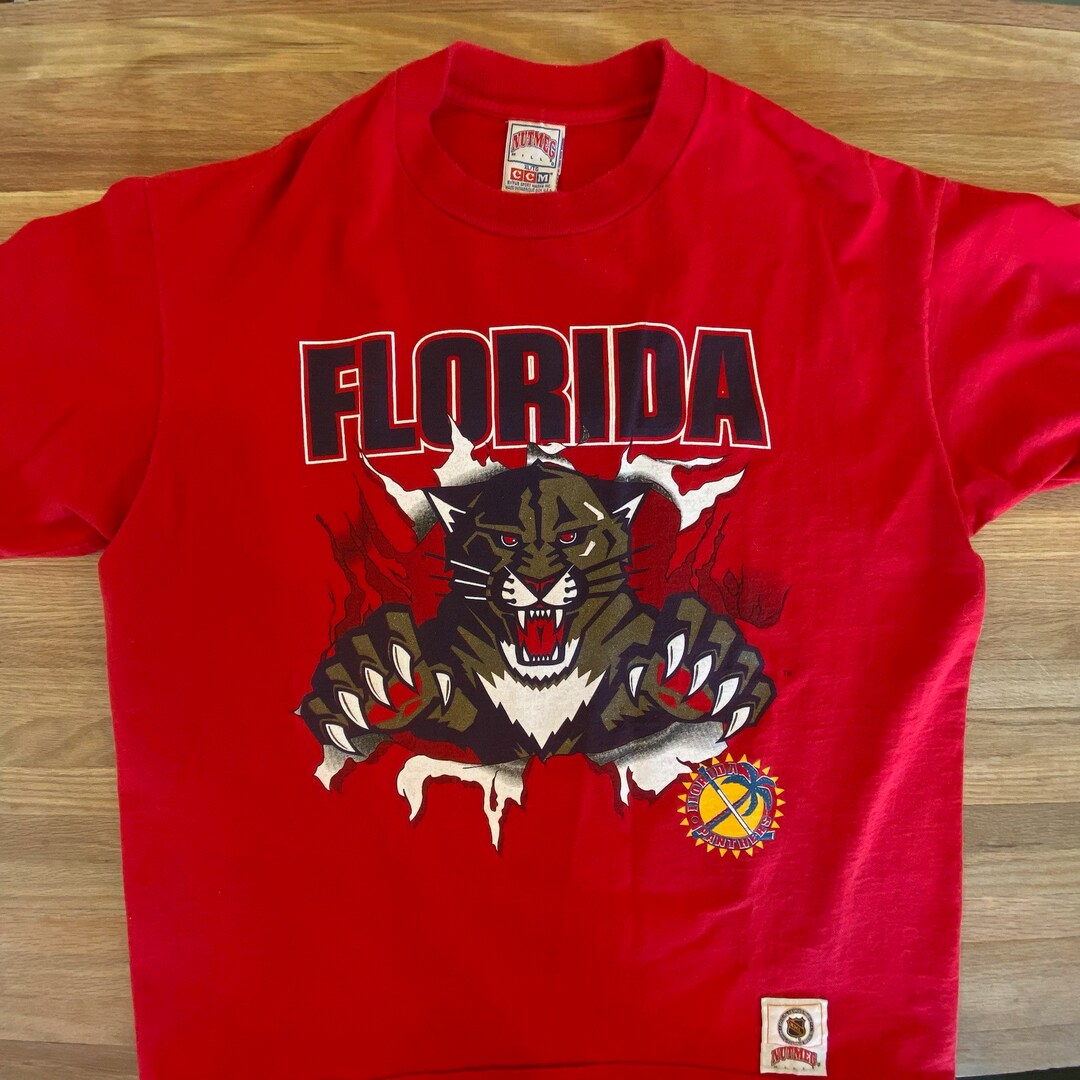 90s Florida Panthers T-shirt Sz XL A715 - Etsy