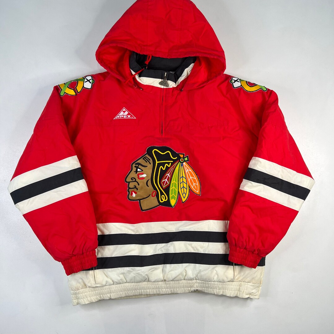 90s Chicago Blackhawks Apex One Jacket Size L - Etsy