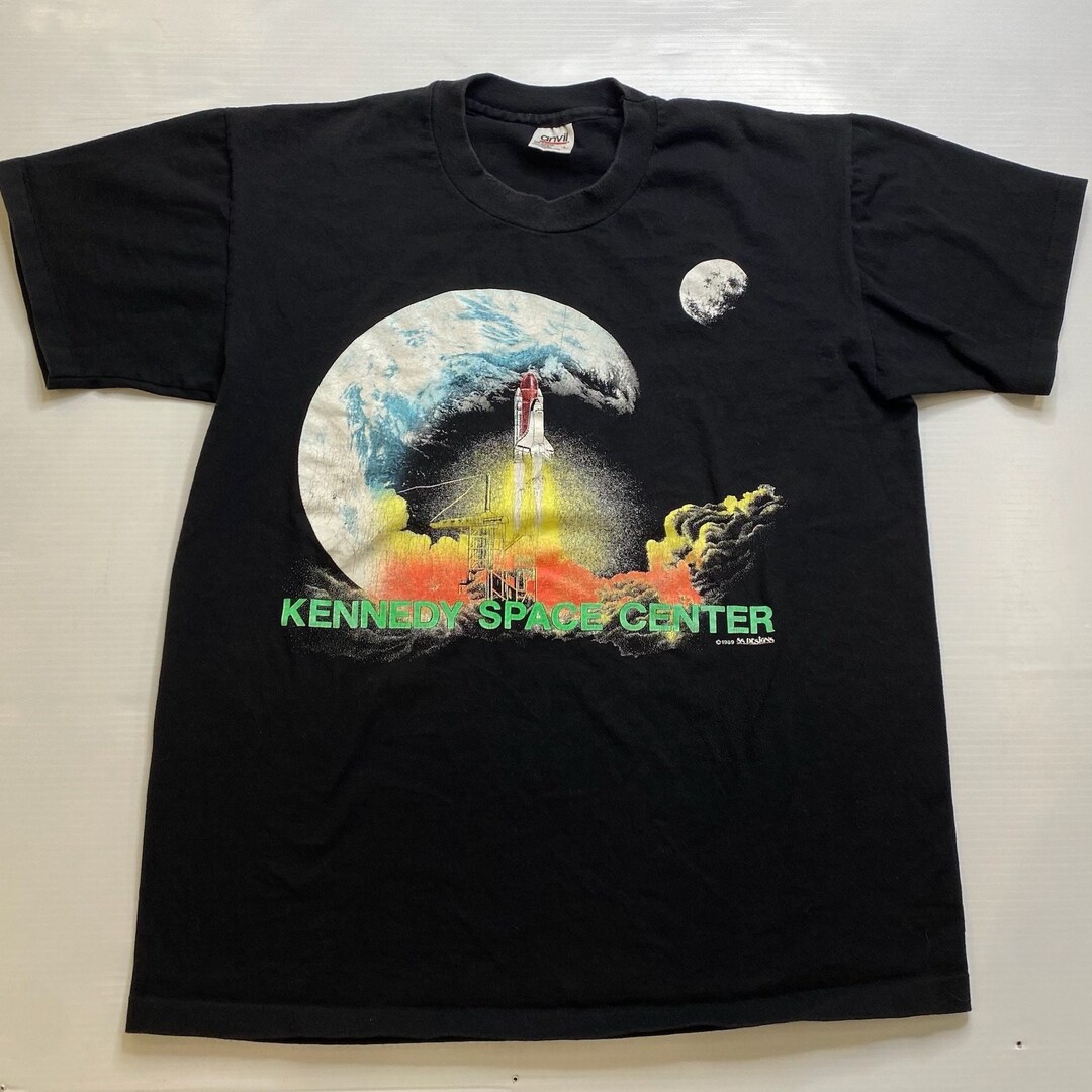 1989 NASA Kennedy Space Center T-shirt Sz L (A3649) - Etsy