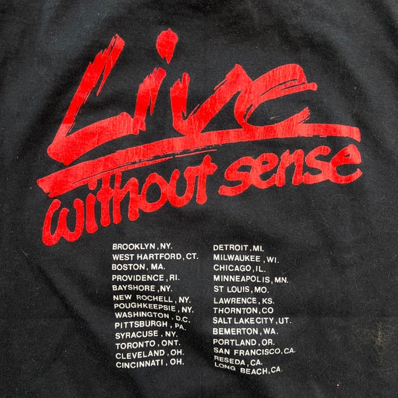 80’s Destruction Live Without Sense Tour T-Shirt Sz M - Gem