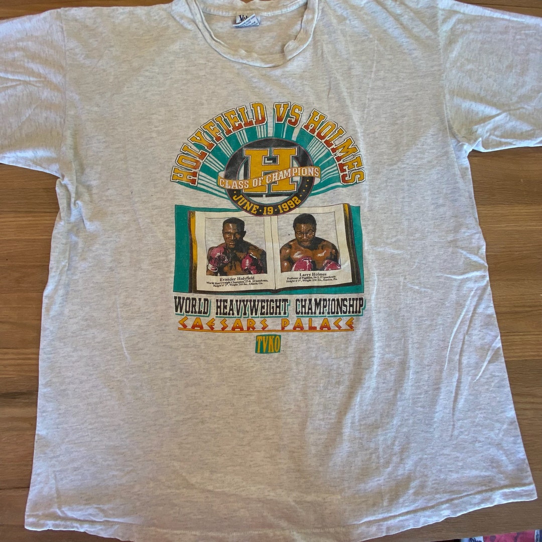 1992 Holyfield Vs Holmes Boxing T-shirt Sz 2XL A1469 - Etsy