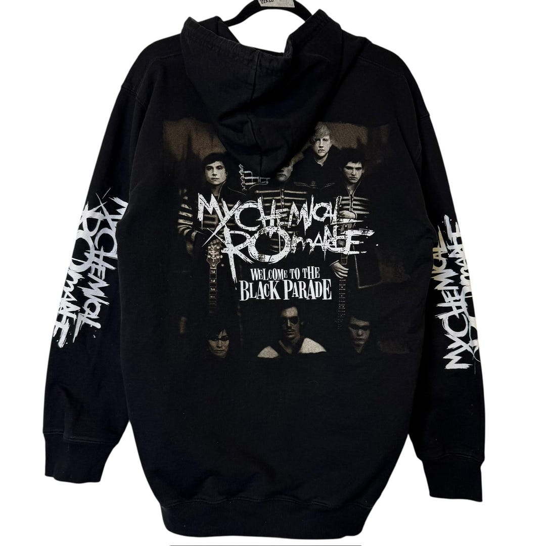 Vintage My Chemical Romance MCR Zip up Hoodie L Emo Y2k - Etsy