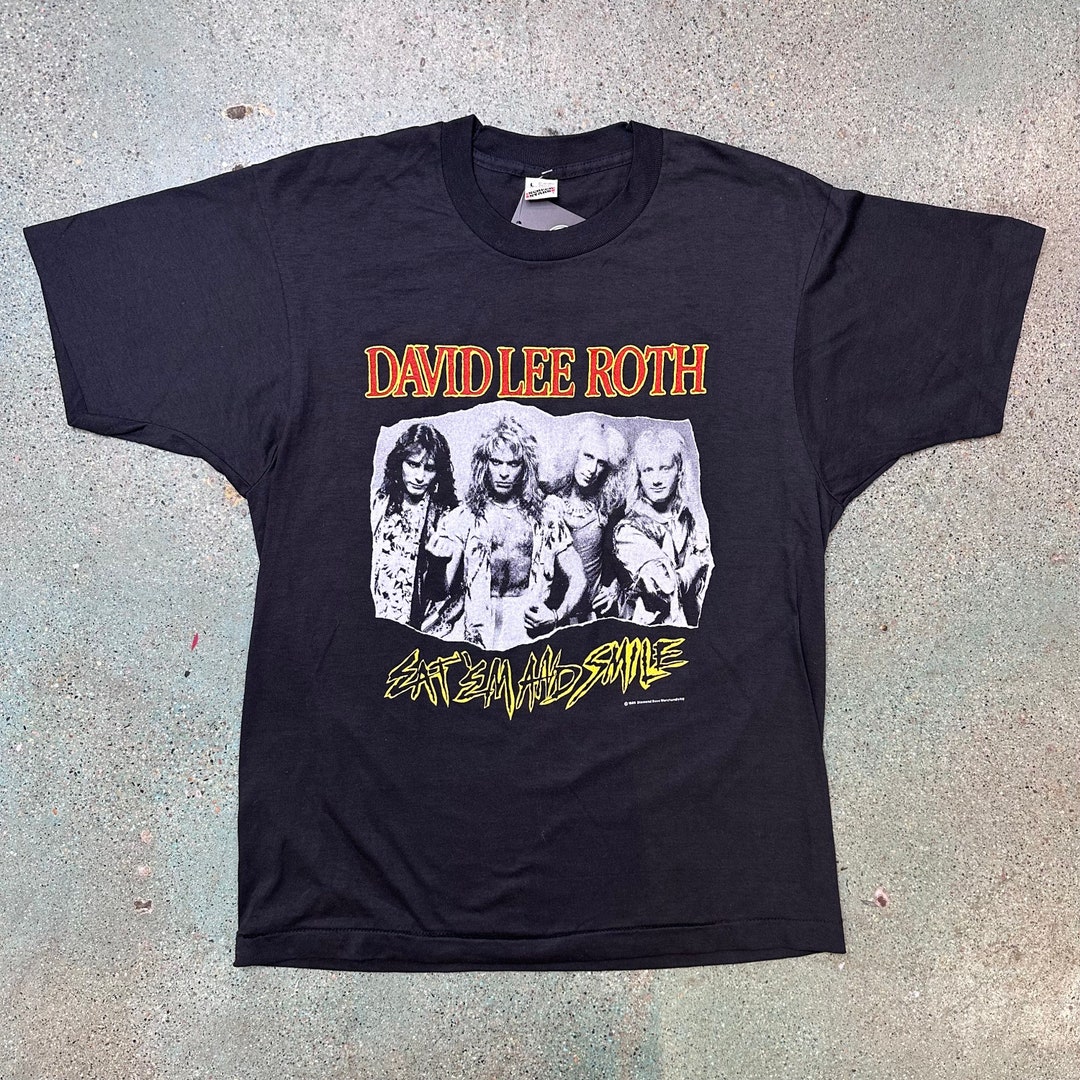 1986 David Lee Roth Eat Em and Smile Tour T-shirt Sz L (A2045) - Etsy