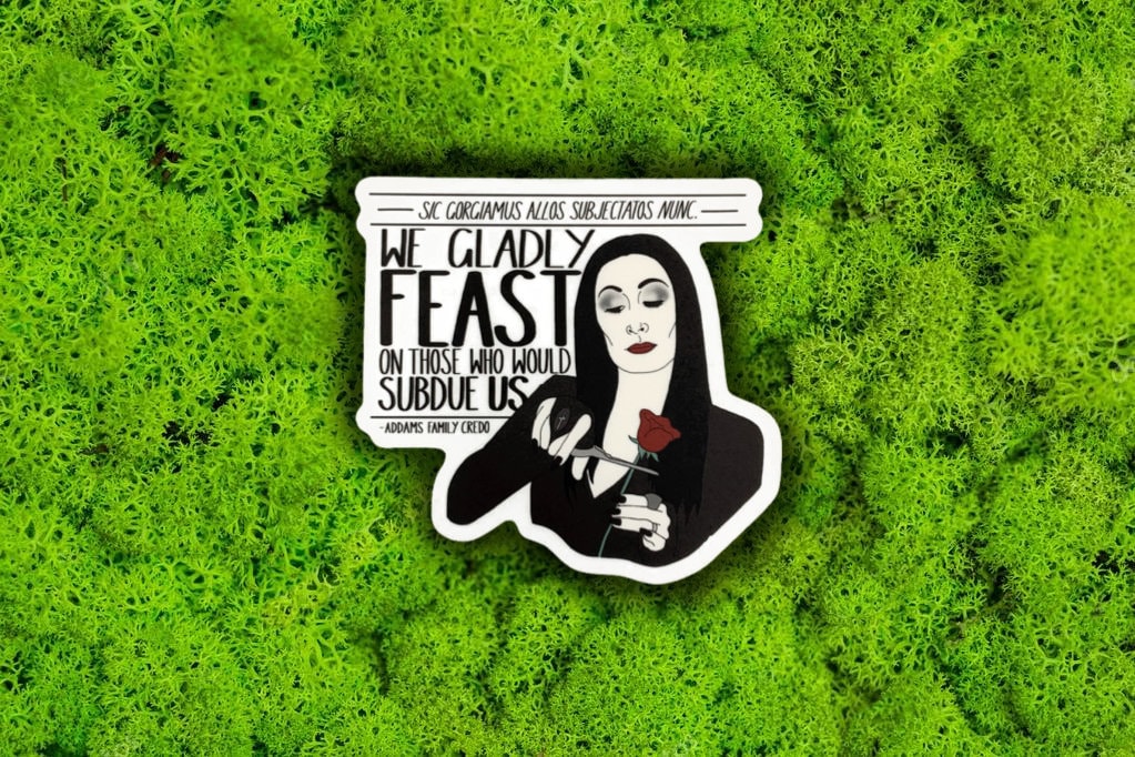 Morticia addams family credo | Etsy