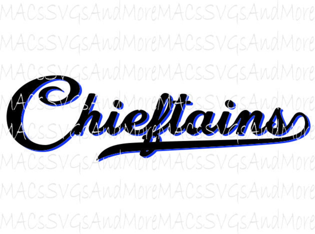 Chieftains Script Drop Shadow - Etsy