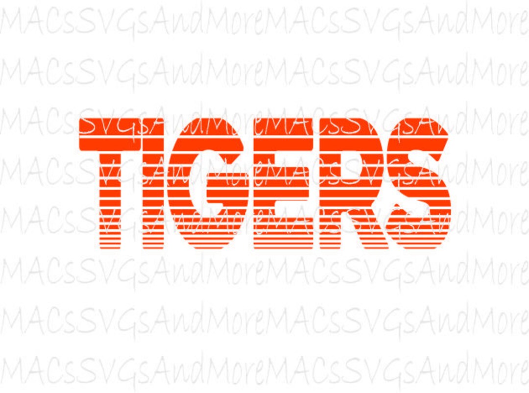 Tigers Line Design - Etsy