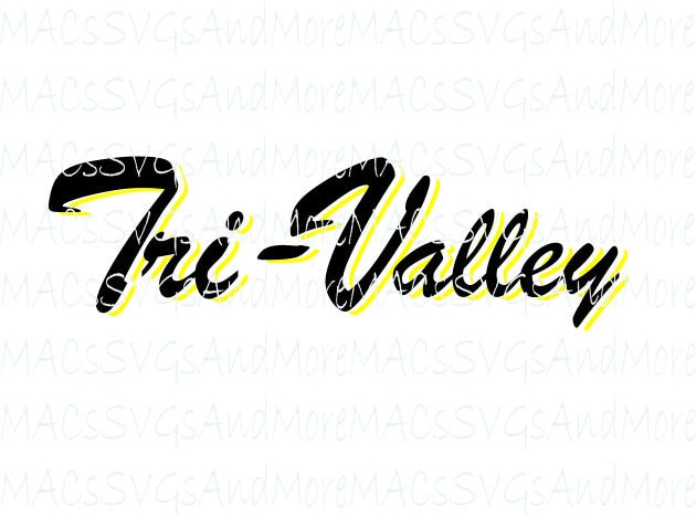 Tri-valley Double Drop Shadow - Etsy