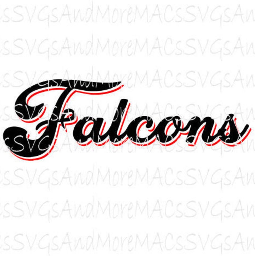 Falcons Double Drop Shadow - Etsy