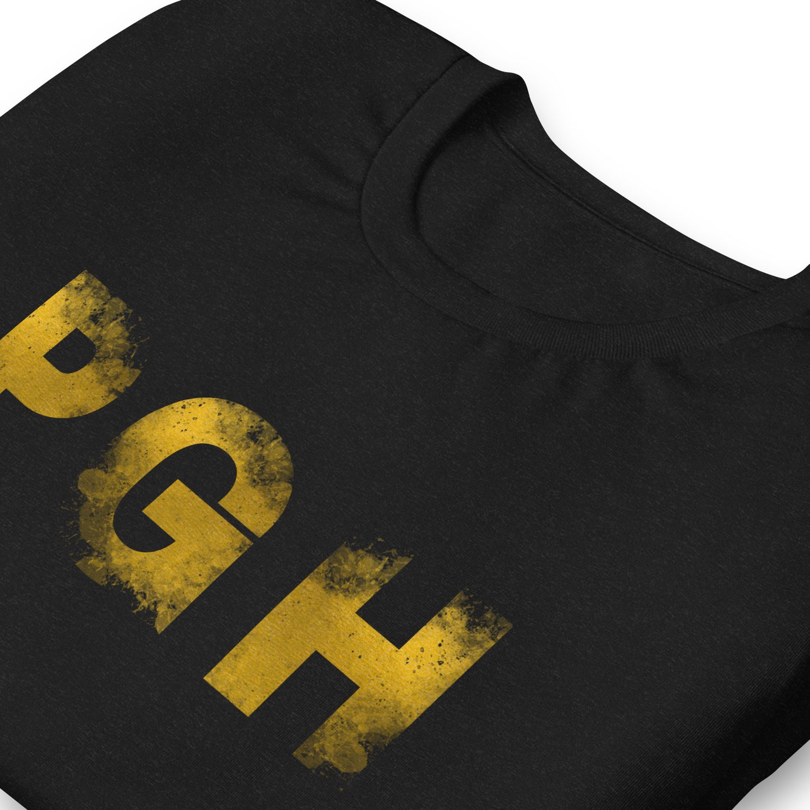 PGH | Black and Gold | Pittsburgh | Bella + Canvas Unisex T-shirt - Etsy