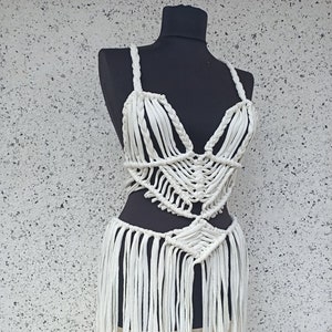 Kali Macrame Dress, Macrame Corset Dress, Festival Outfit, Festival ...