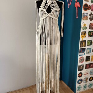 Jessica Macrame Dress, Boho Hippie Festival Dress, Macrame Dress , Rope ...