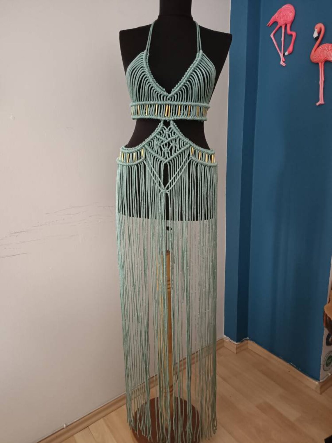 Macrame Dress Boho Hippie Festival Dress Handmade Dress - Etsy