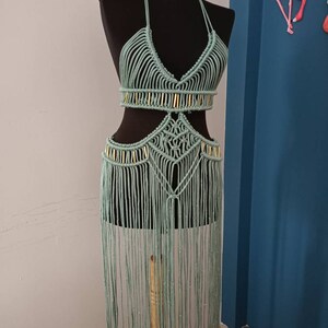 Macrame Dress, Boho Hippie Festival Dress, Handmade Dress, Festival ...