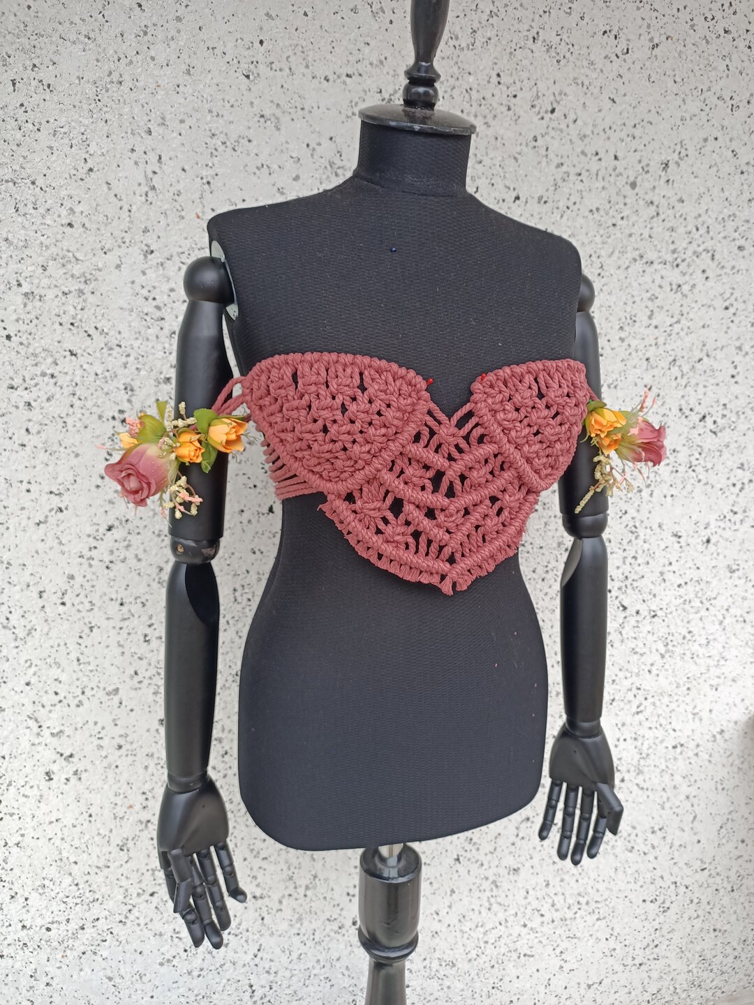 Macrame Corset, Festival Outfit, Festival Costume, Macrame Top With ...