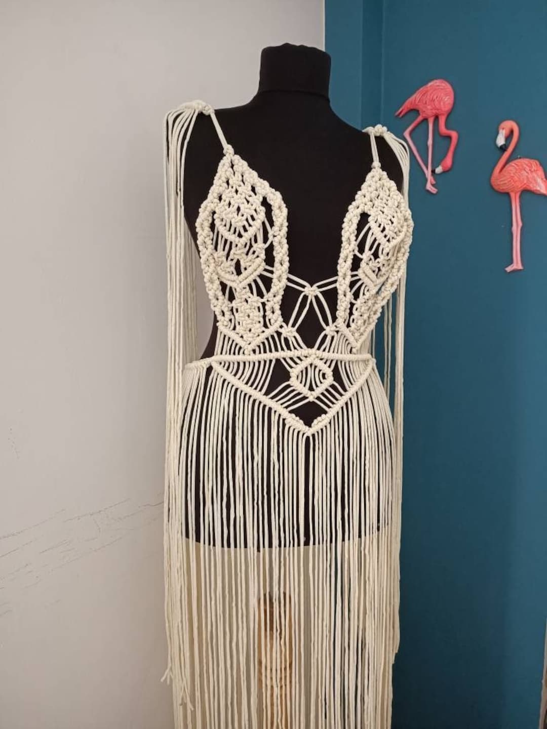 Macrame Dress, Rope Dress, Macrame Wedding Dress, Handmade Dress ...