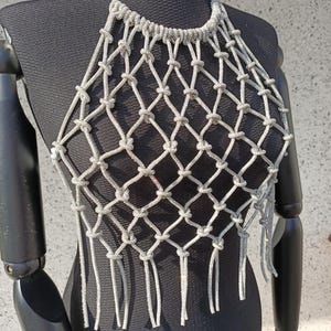 Rhinstone Macrame Jewel Top - Perfect for New Year's Eve and Elegant ...