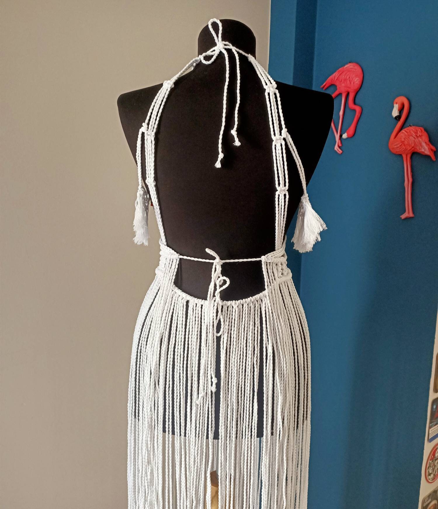 Astrid Macrame Dress Boho Hippie Festival Dress Handmade | Etsy