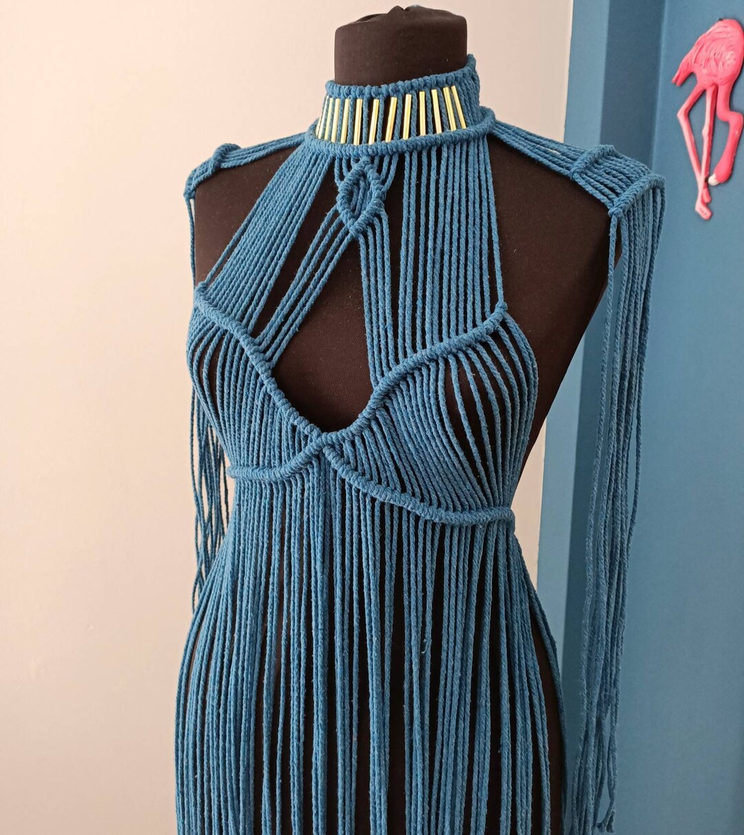 Jessica Macrame Dress, Boho Hippie Festival Dress, Macrame Dress ...