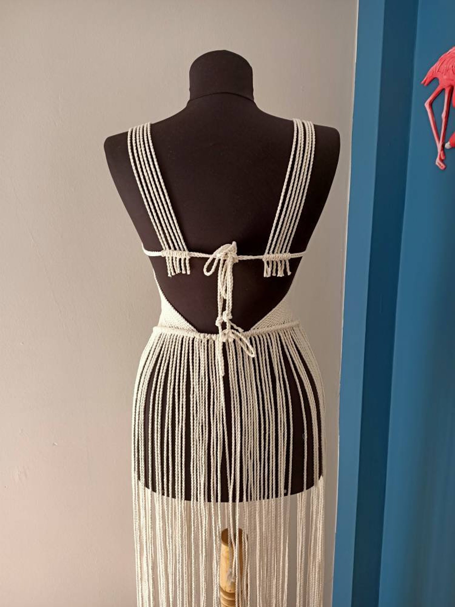 Larissa Macrame Dress Rope Dress Boho Hippie Dress Handmade | Etsy