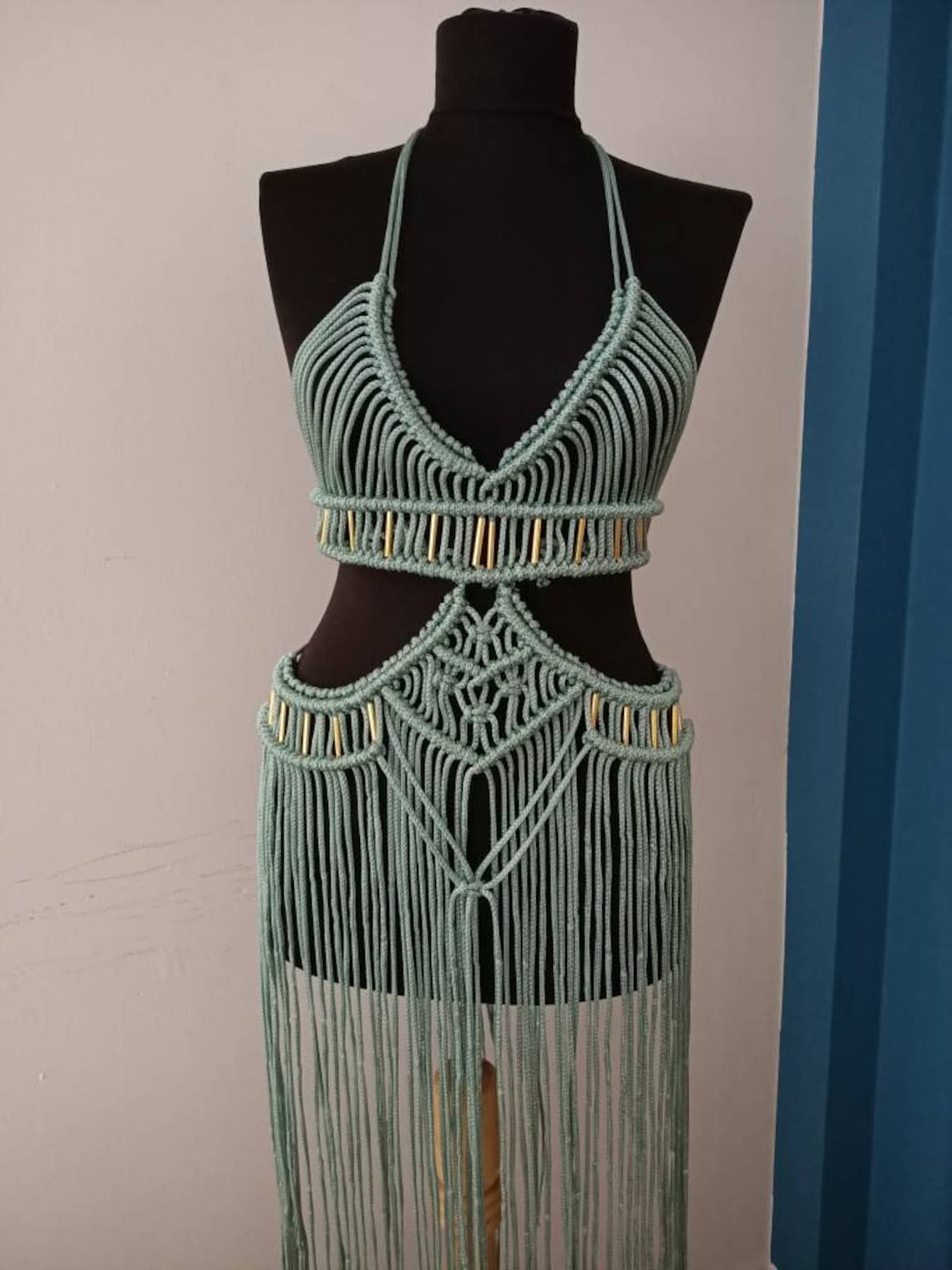 Macrame Dress Boho Hippie Festival Dress Handmade Dress - Etsy