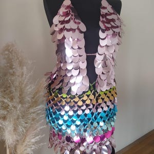 Latto Dress- Handmade Crochet Maxi Dress With Colorful Sequins – Eye ...