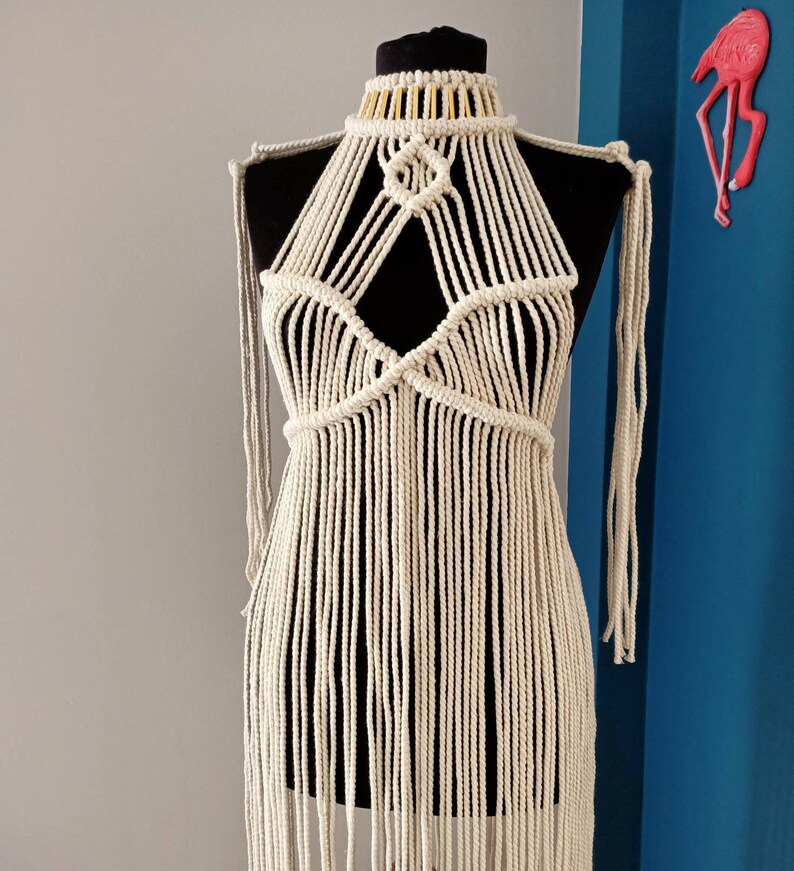 Jessica Macrame Dress Boho Hippie Festival Dress Macrame | Etsy