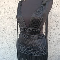 Macrame Dress - Etsy