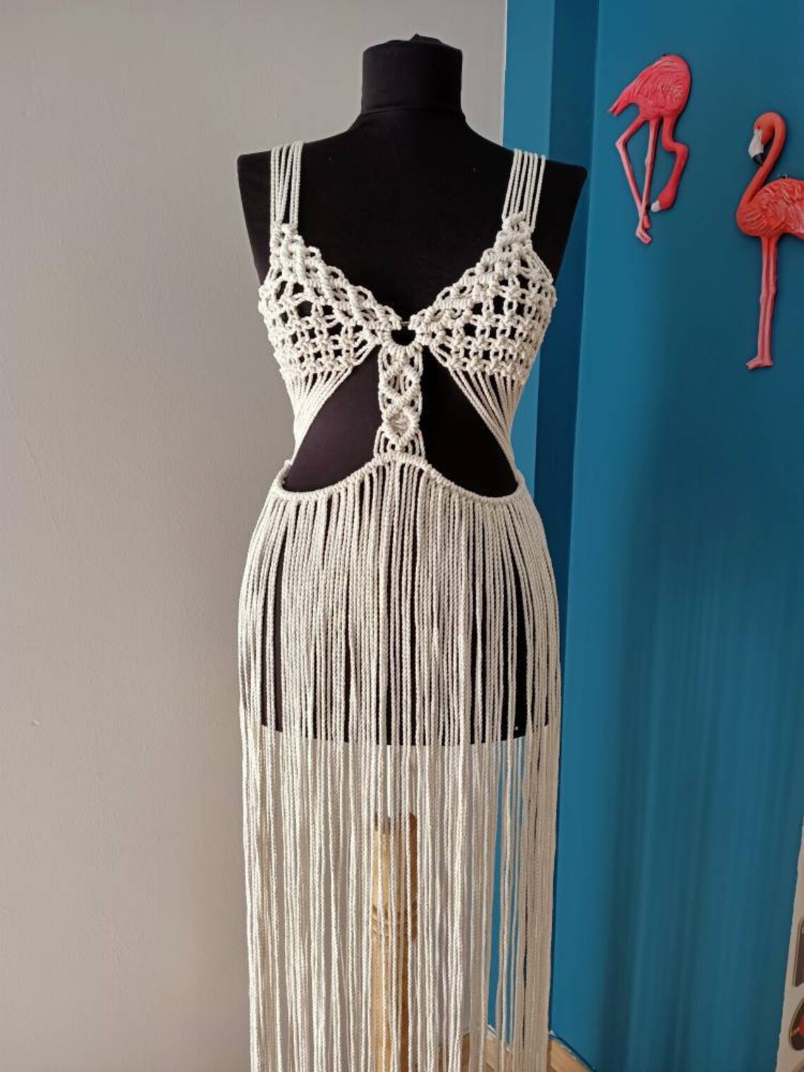 Larissa Macrame Dress Rope Dress Boho Hippie Dress Handmade | Etsy