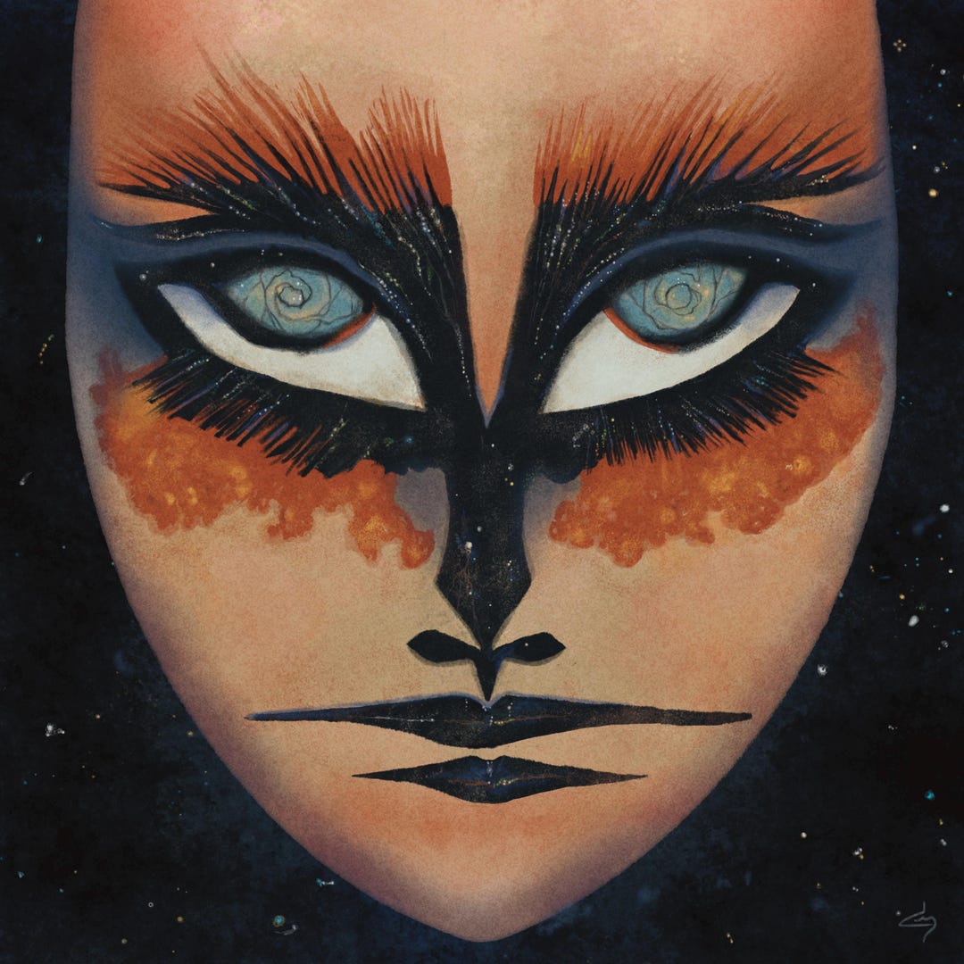 Mask II, Masks of Our Future Selves | 8x8 Art Print | Fantasy, Mystical ...