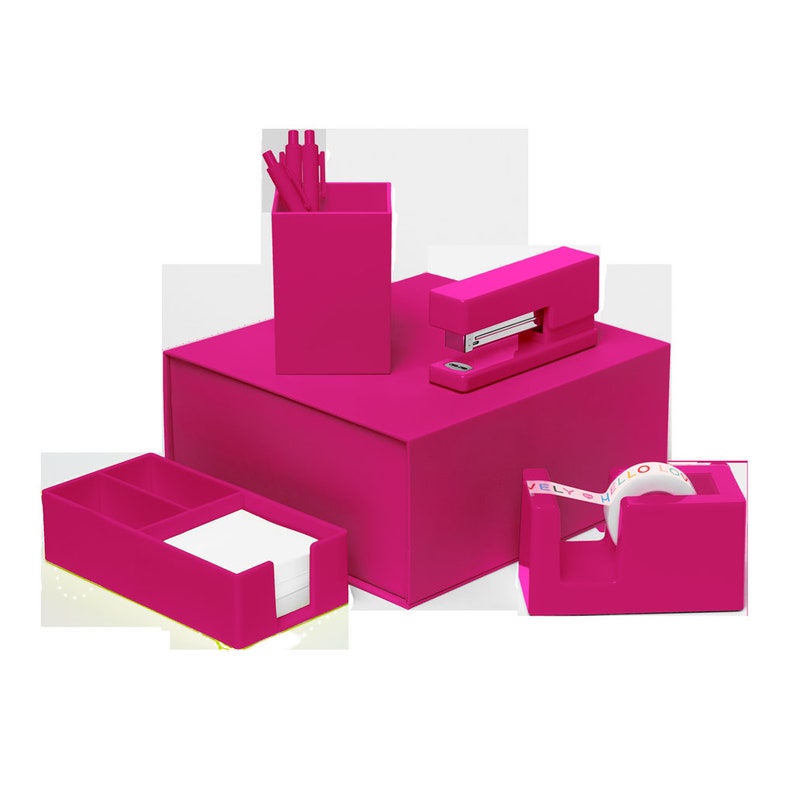 Pink Desk Set - Etsy