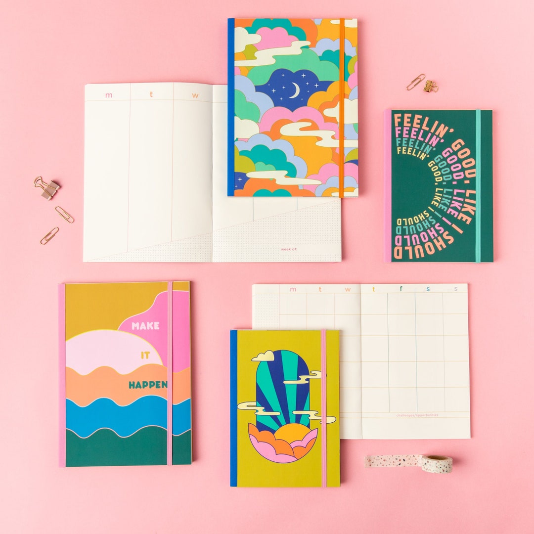 Perpetual Planner Clean & Colorful - Etsy