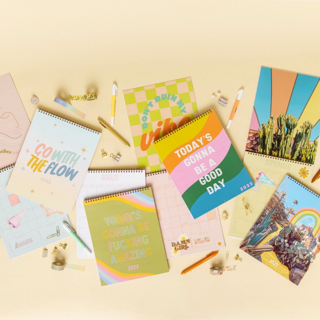 Cute & Sassy 12 Month Wall Calendar-2023 - Etsy