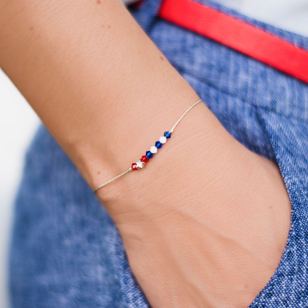 Cuba Flag Bracelet, Handmade, Minimalist Jewelry, 'mi Cuba' Flagcelet ...