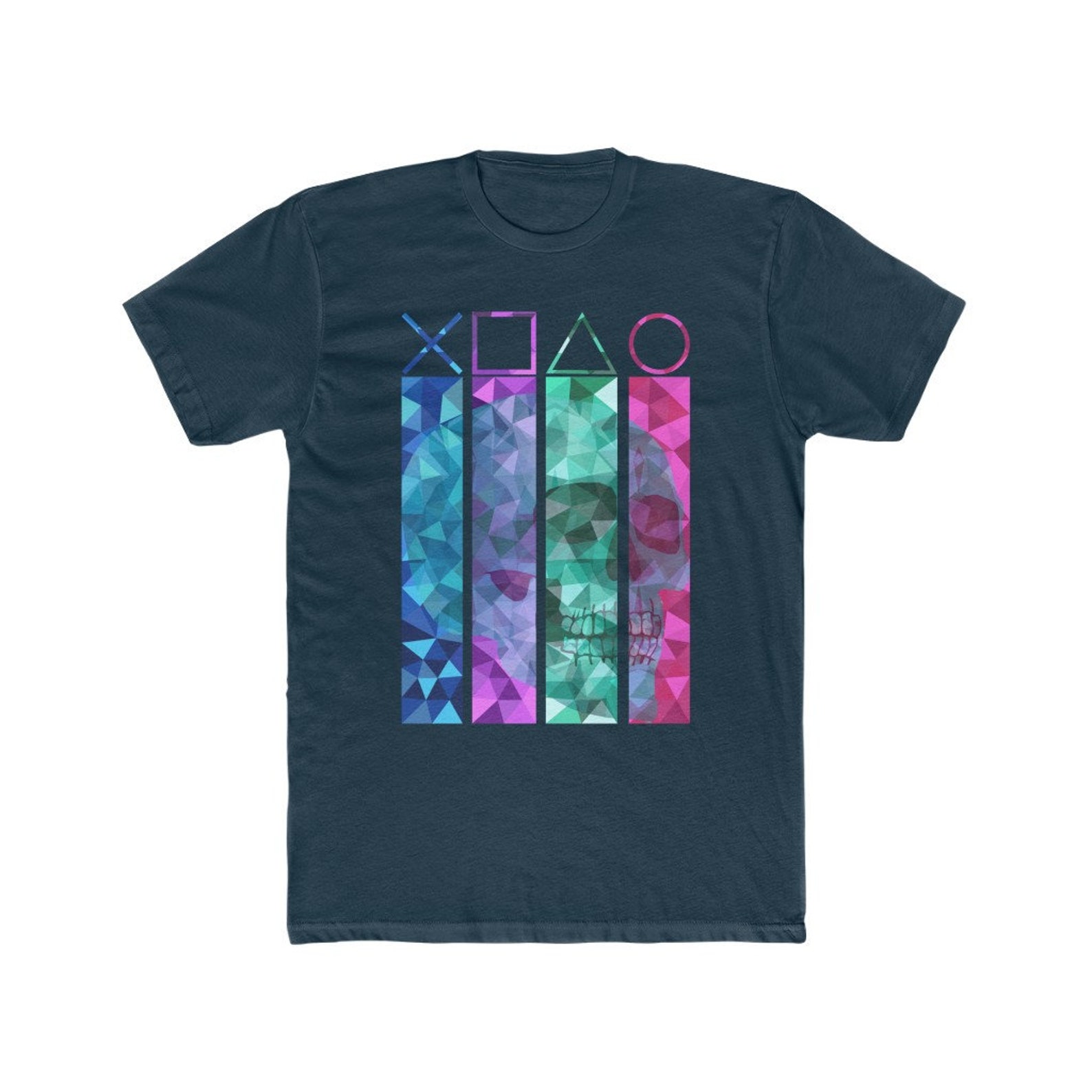 GAMER SKULL PS1 PS2 PS3 PS4 PS5 Men's Cotton Crew Tee - Etsy