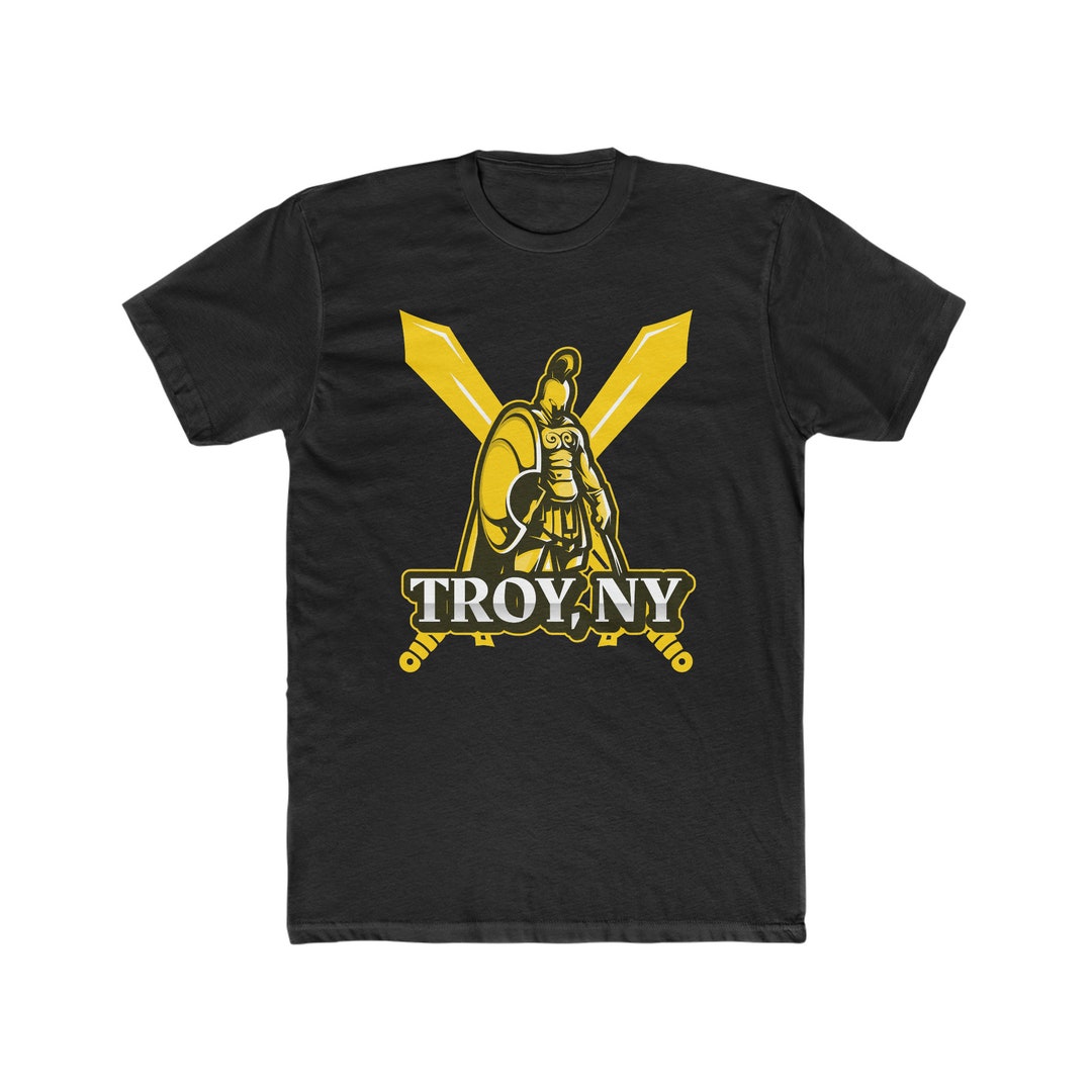 Trojan Warrior Tshirt Troy NY Men's Cotton Crew Tee New York Gift for ...